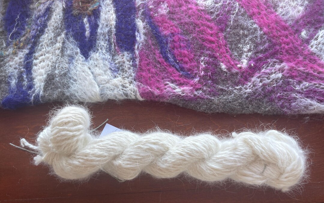 Pure White Angora Rabbit Yarn, the Softest Yarn You Will Ever Hold! 70 ...