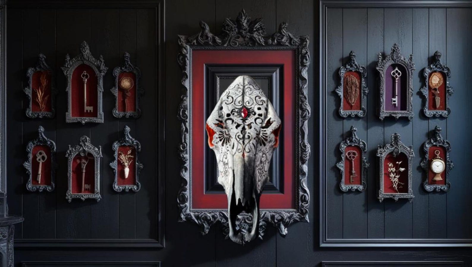 Authentic Hand Carved Cow Skull | Gothic Home Decor | Real Animal Bone ...