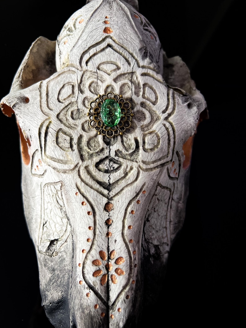 Authentic Hand Carved Mule Skull | Gothic Home Decor | Witchy Asthetic ...