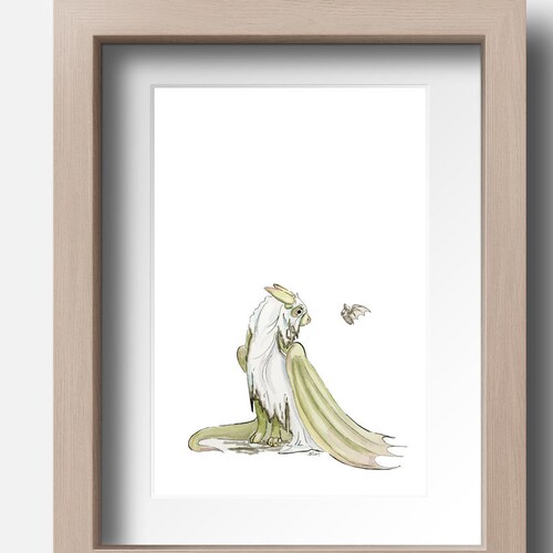 Spooky Ghost Otter Print - Etsy