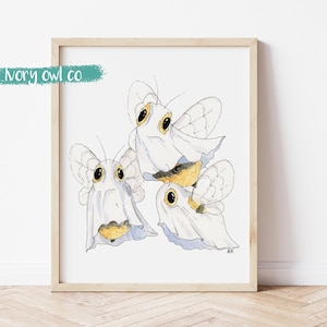 Boo Bees Print - Etsy