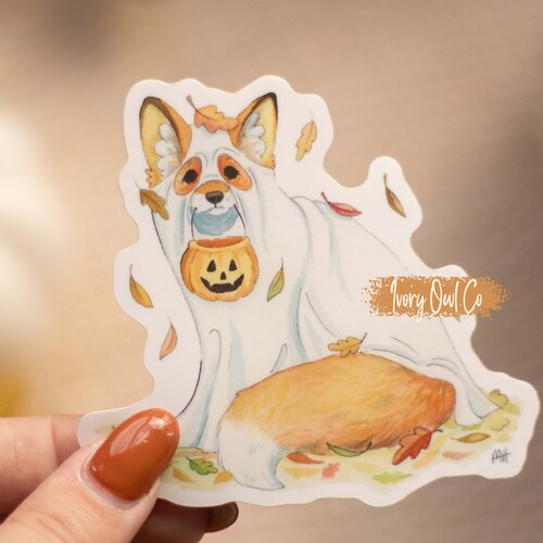 Spooky Ghost Otter Sticker - Etsy