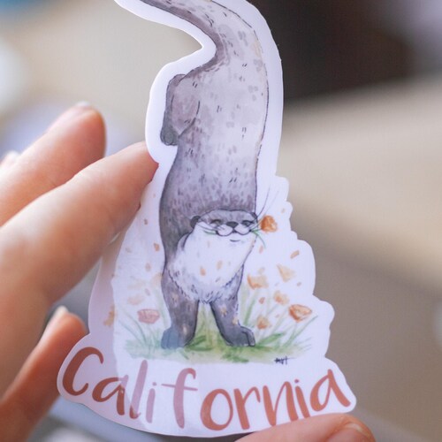 California Otter Sticker - Etsy