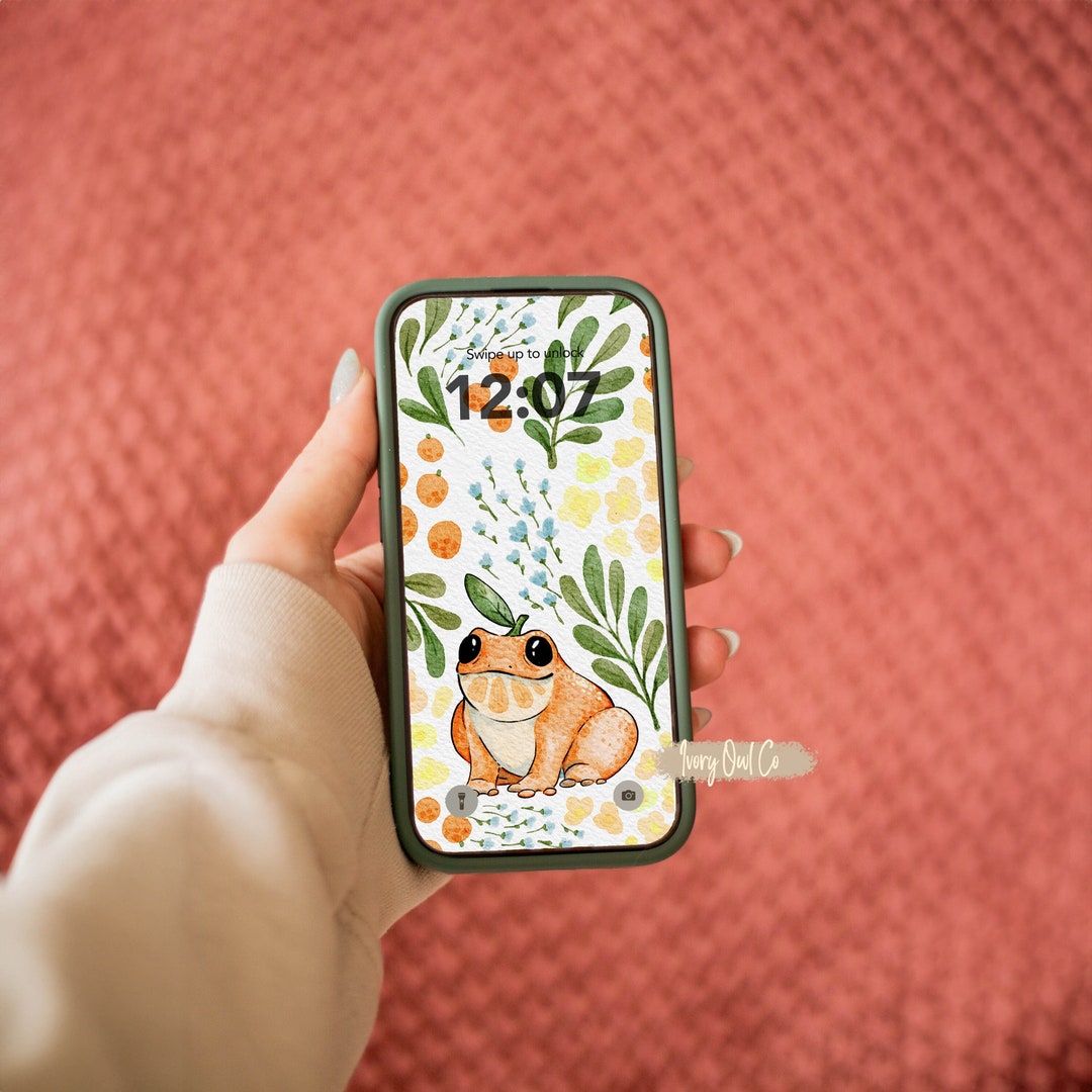 Orange Frog Wallpaper (digital Download) - Etsy