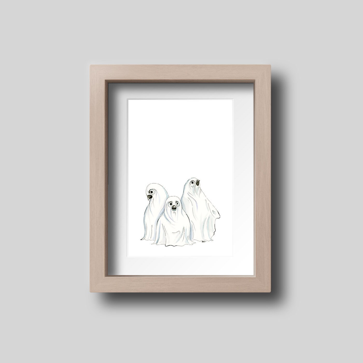 Espeluznante Ghost Penguins Imprimir - Etsy España