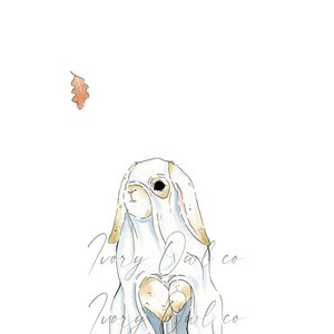 Spooky Ghost Bunny Print - Etsy