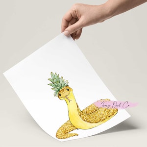 Pineapple Snake Print - Etsy