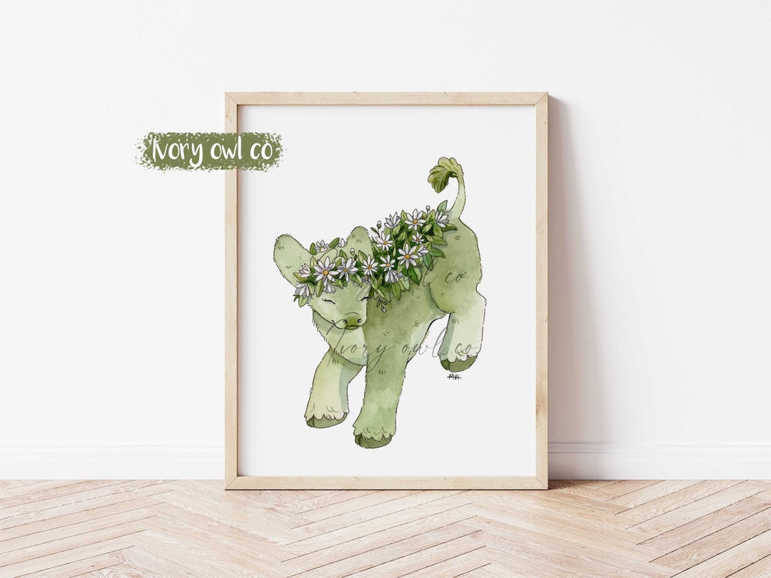 Daisy Cow Print - Etsy