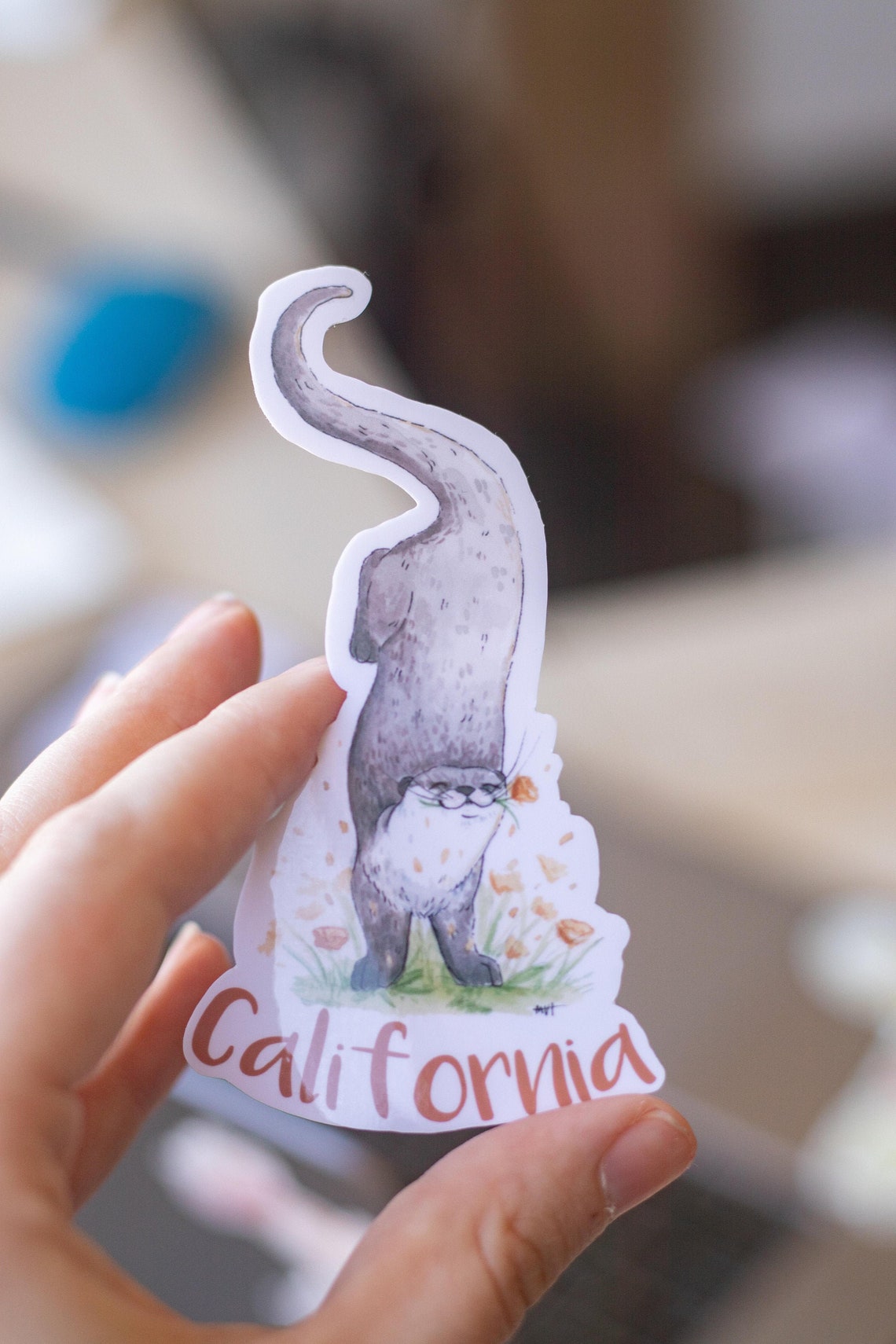 California Otter Sticker - Etsy
