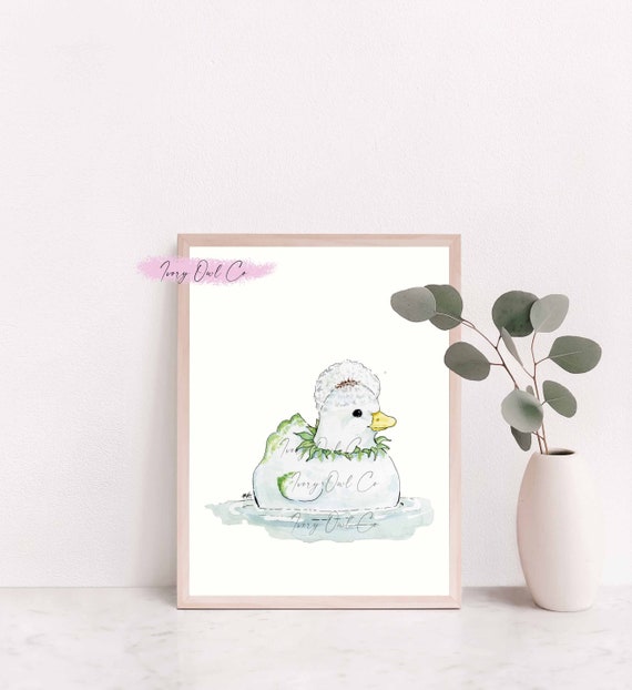 Dandelion Duck Print - Etsy