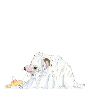 Spooky Ghost Hedgehog Print - Etsy