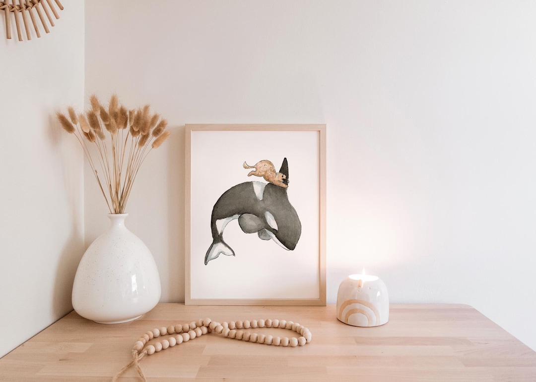 Washington Orca Print - Etsy