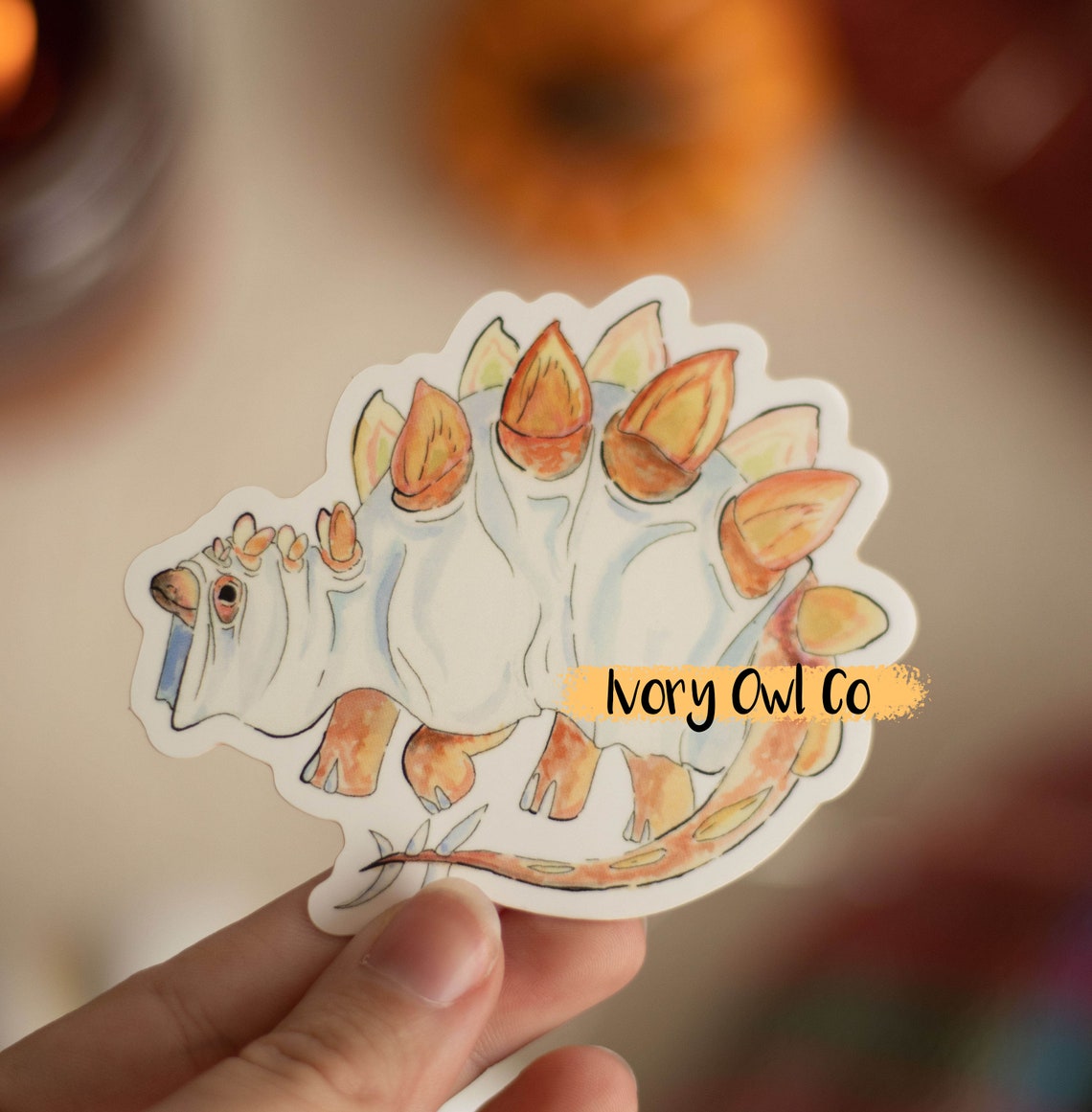 Spooky Ghost Dino Sticker - Etsy