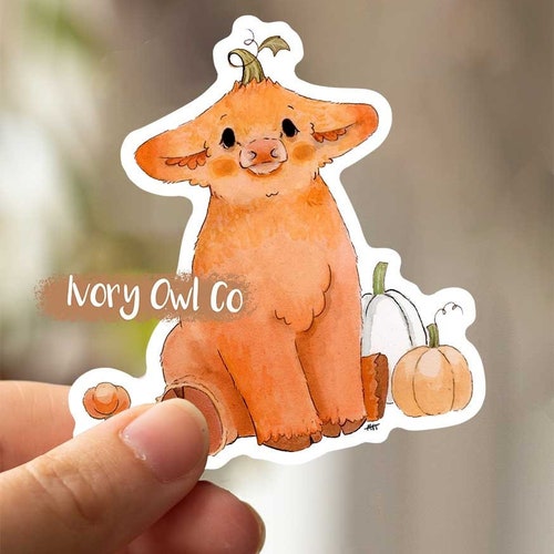 Pineapple Cow Sticker - Etsy