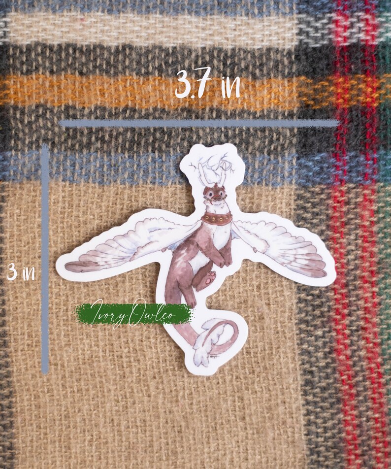 Blitzen the Reindeer Dragon Sticker - Etsy