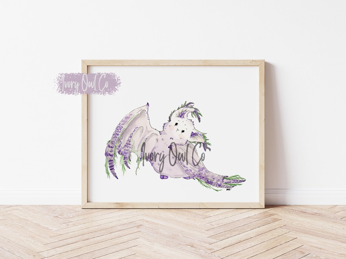 Lavender Bat Print - Etsy Canada