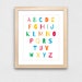 Colorful ABC, Bright Alphabet Printable, Instant Print, Nursery Print ...