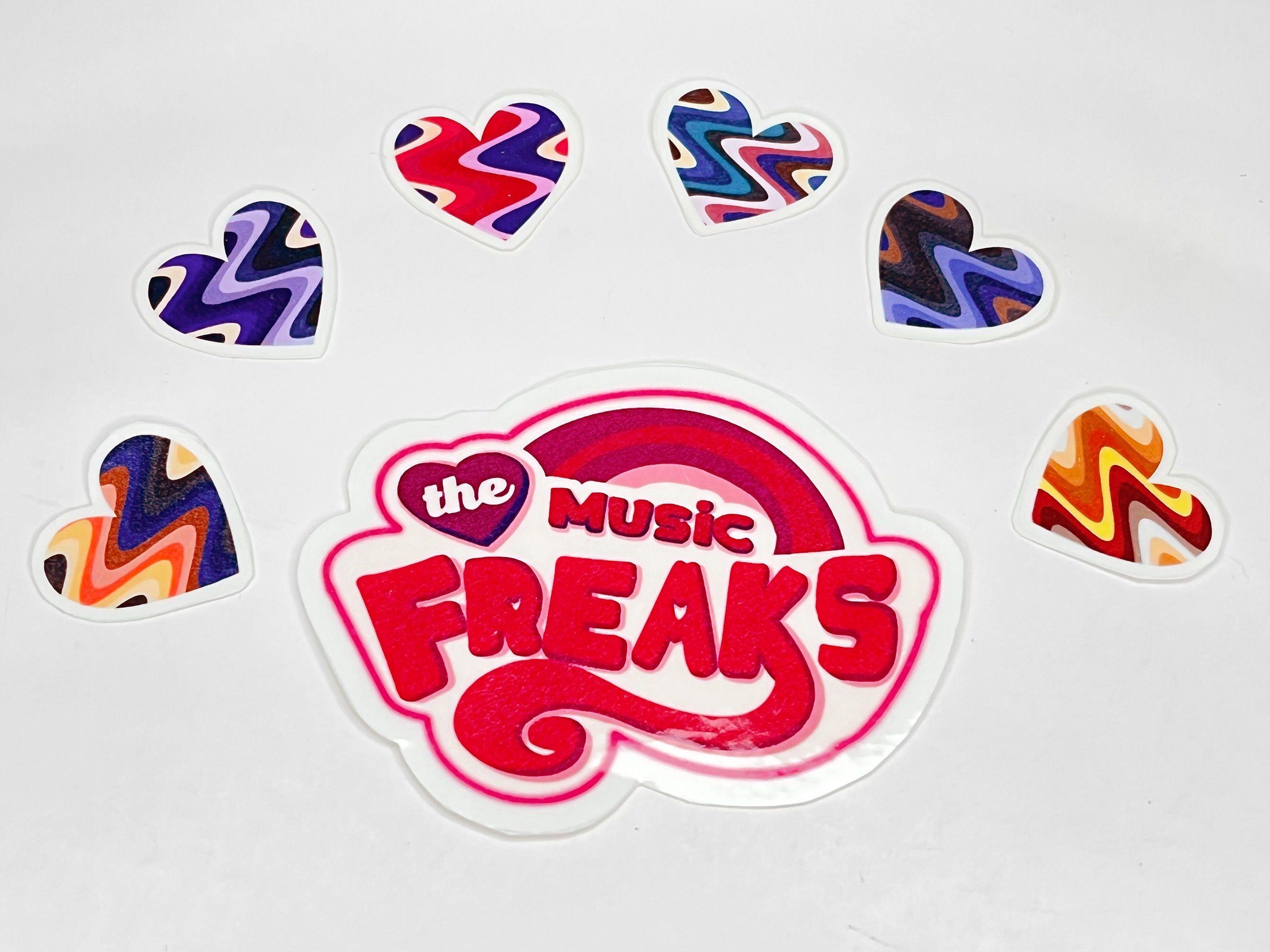 The Music Freaks X My Little Pony Logo Sticker mini TMF Color Hearts ...