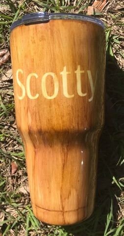 Insulated Wood Grain Tumbler Father's Day Gift Custom - Etsy