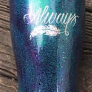 Insulated After All This Time Glitter Tumbler Feather - Etsy