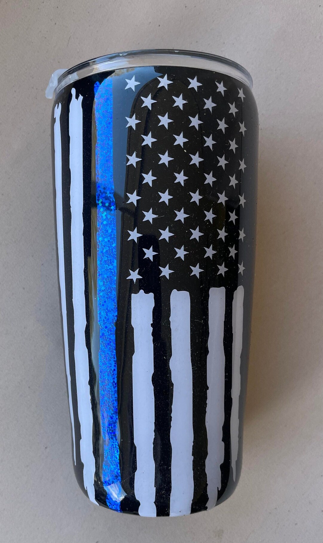Insulated Thin Blue Line Flag Tumbler, Blue Lives Matter, Blue Lives ...