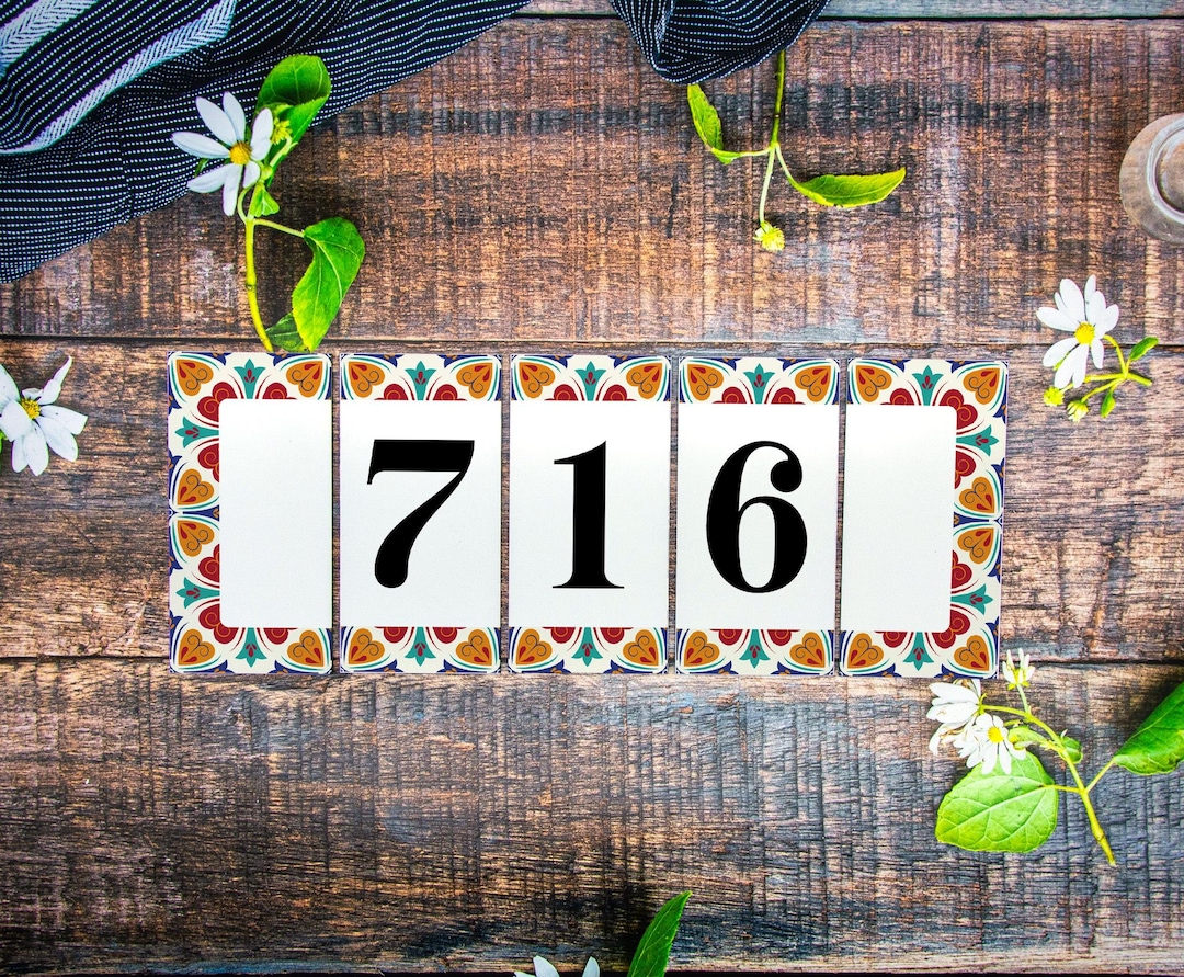 Talavera Spanish Tile Custom House Numbers, Address Sign for House ...