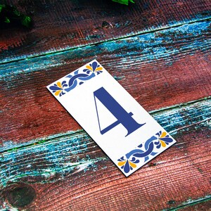 Spanish Tile Custom House Numbers, Address Sign for House, Vintage ...