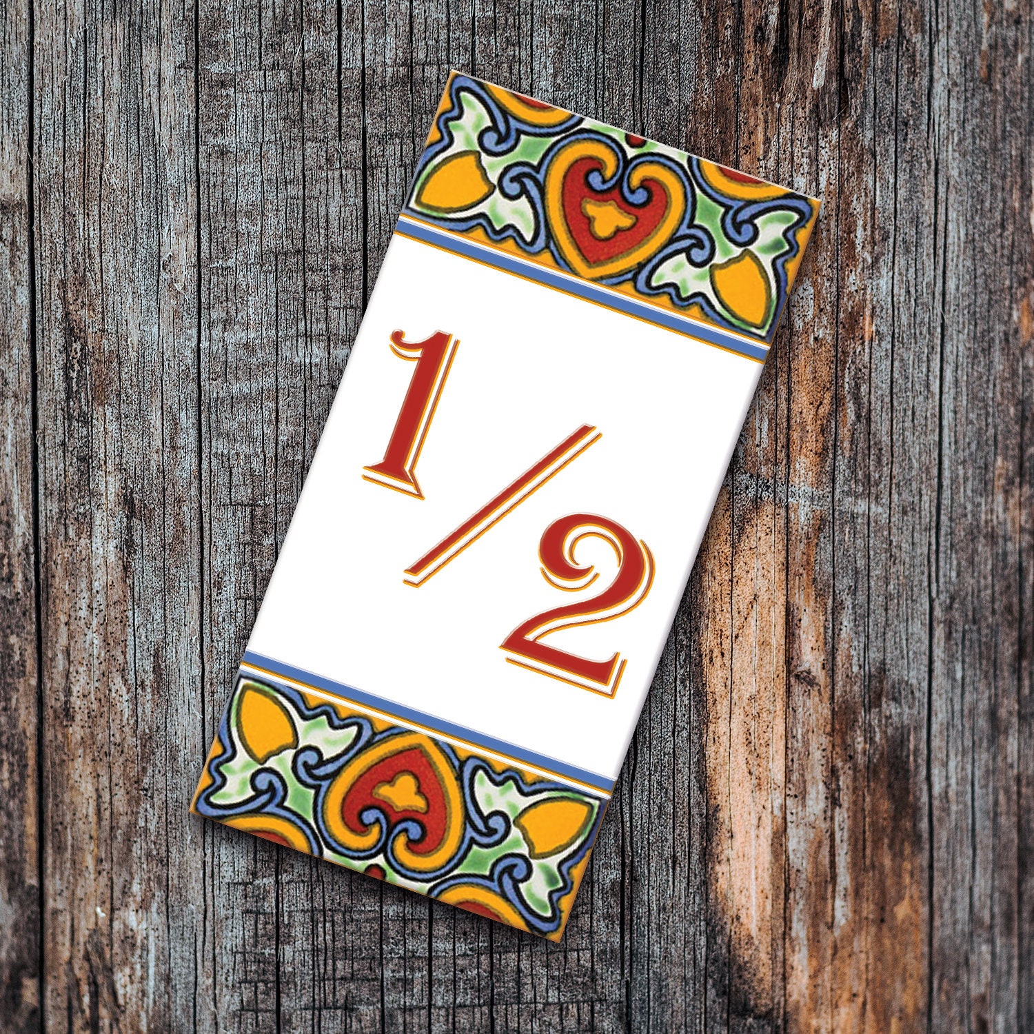 Custom Spanish Style House Number, Address Aluminum Tiles Sign Cottage ...