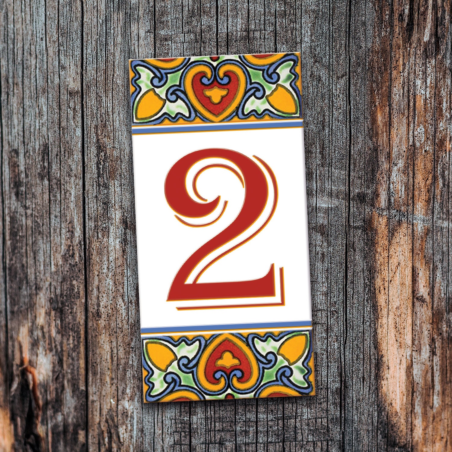 Custom Spanish Style House Number, Address Aluminum Tiles Sign Cottage ...