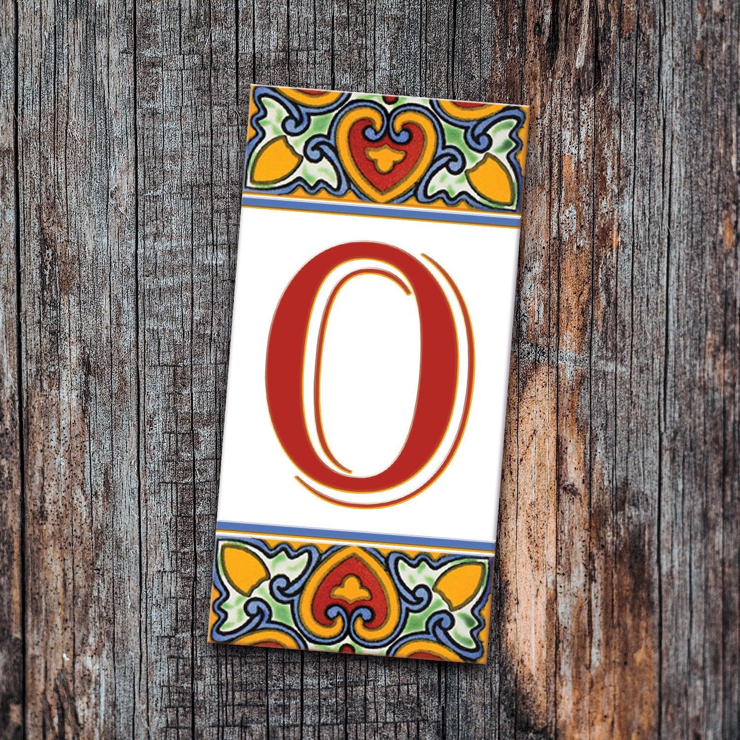 Custom Spanish Style House Number, Address Aluminum Tiles Sign Cottage ...