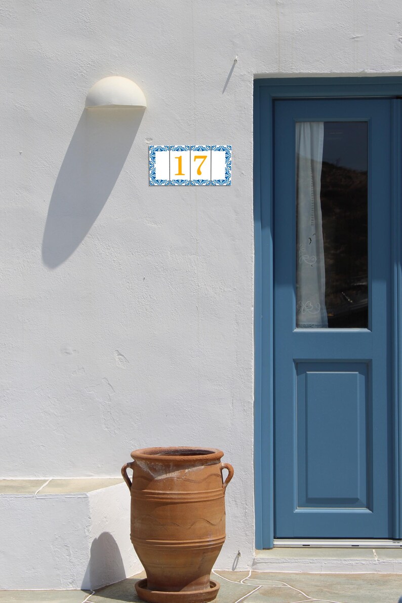 Custom Spanish Tile House Numbers, Address Sign for House, Vintage ...