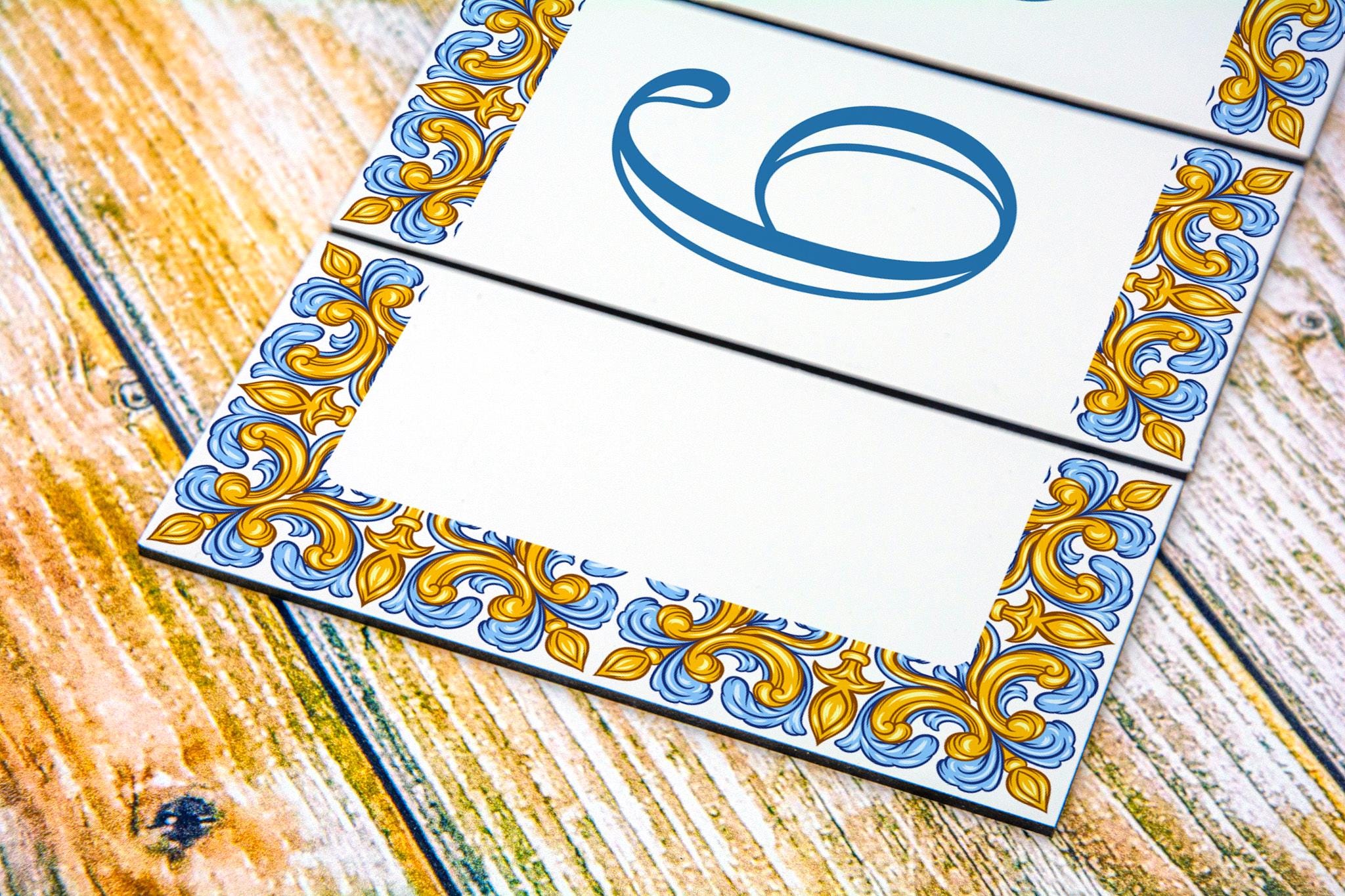 Custom Spanish Tile House Numbers, Address Sign for House, Vintage ...