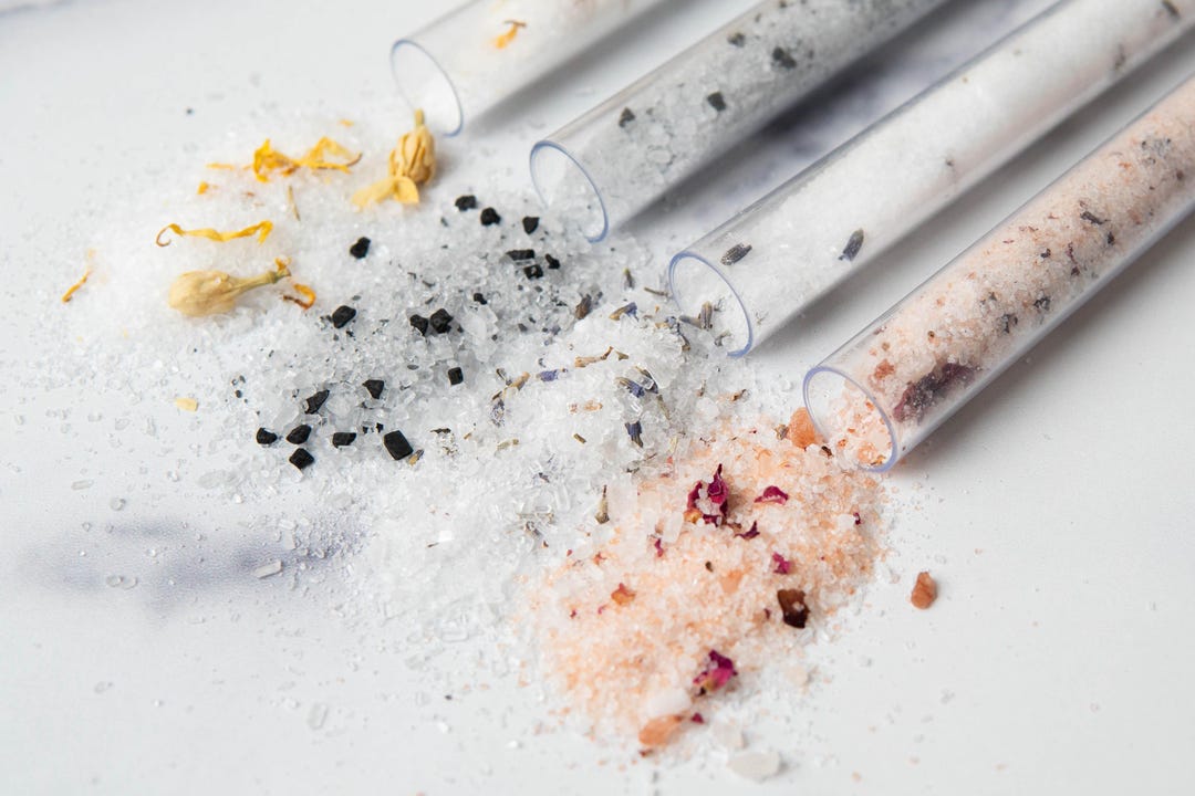 12 Wholesale Bath Salt Test Tubes | Single Use Bath Salt Favors - Etsy