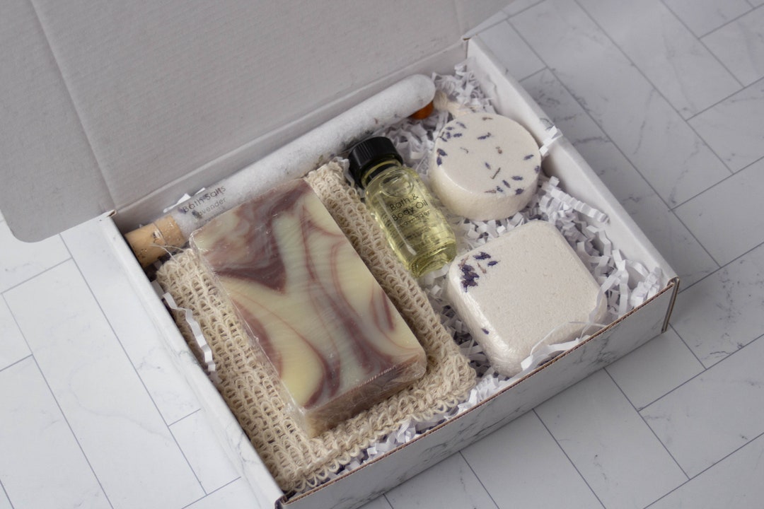 The Purple Gift Box Spa Gift Set Spa Box Care Package Gift - Etsy