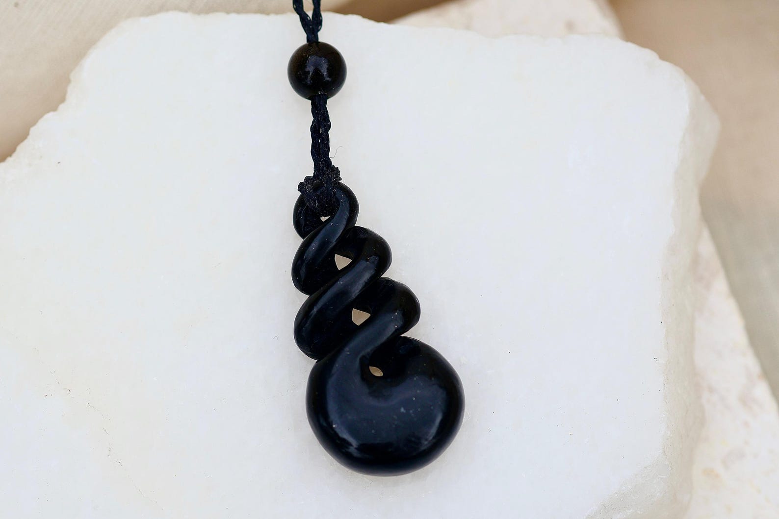 Hand Carved Green Jade Infinity Necklace - Etsy