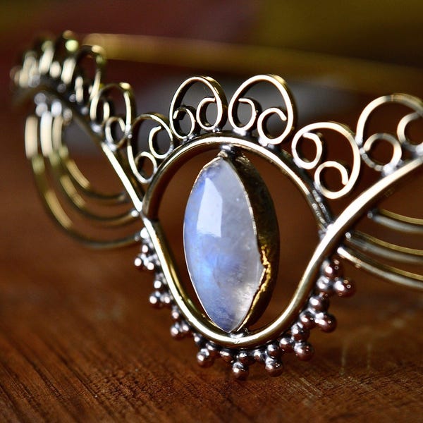 Moonstone Crown - Etsy