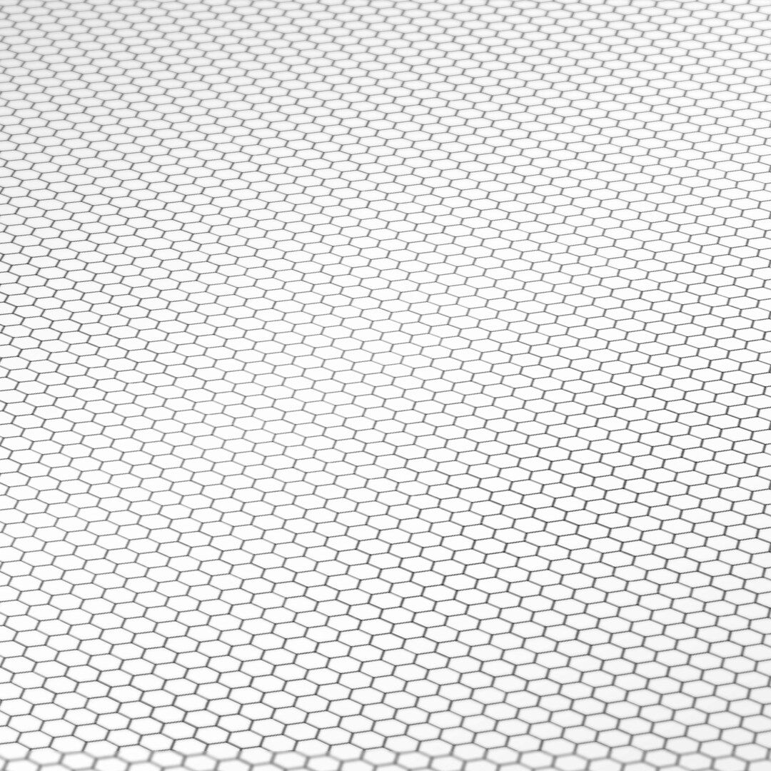 1/24 White Mini Hex Mosaic Tile Effect Dollhouse Miniature Farmhouse 1: ...