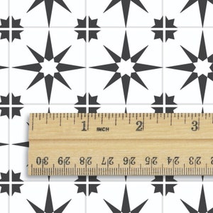 1/6 Star Cement Tile Effect Dollhouse Miniature Farmhouse Printable ...