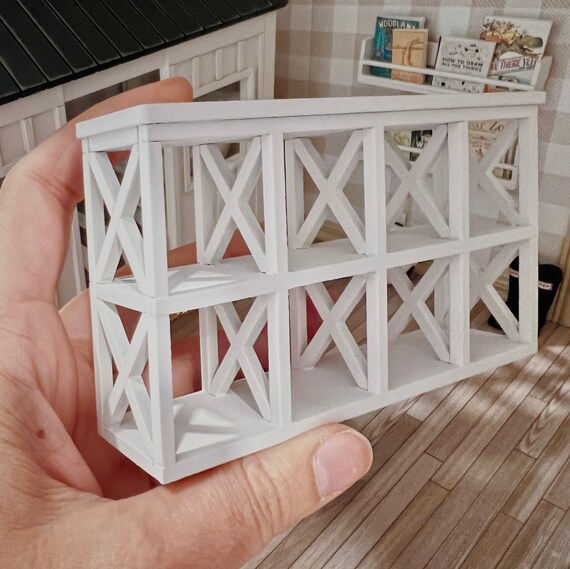 Wide Farmhouse Shelves Kit 1:12 Dollhouse Miniature Modern | Etsy