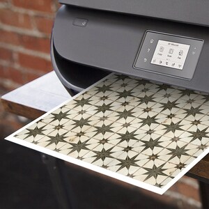 1/6 Aged Spanish Cement Tile Effect Dollhouse Miniature 1:6 Printable ...