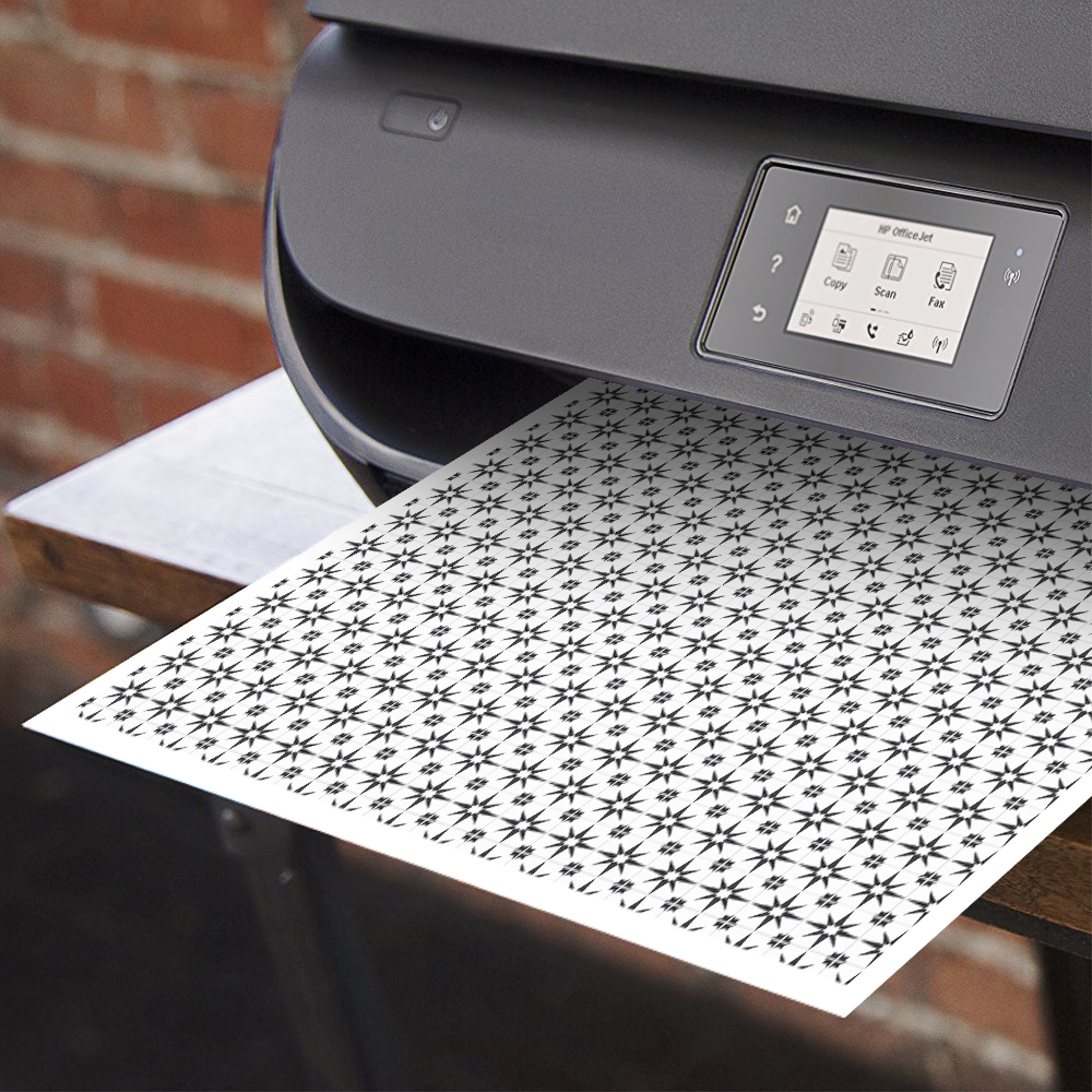 1/16 Dollhouse Star Cement Tile Effect Miniature Farmhouse - Etsy