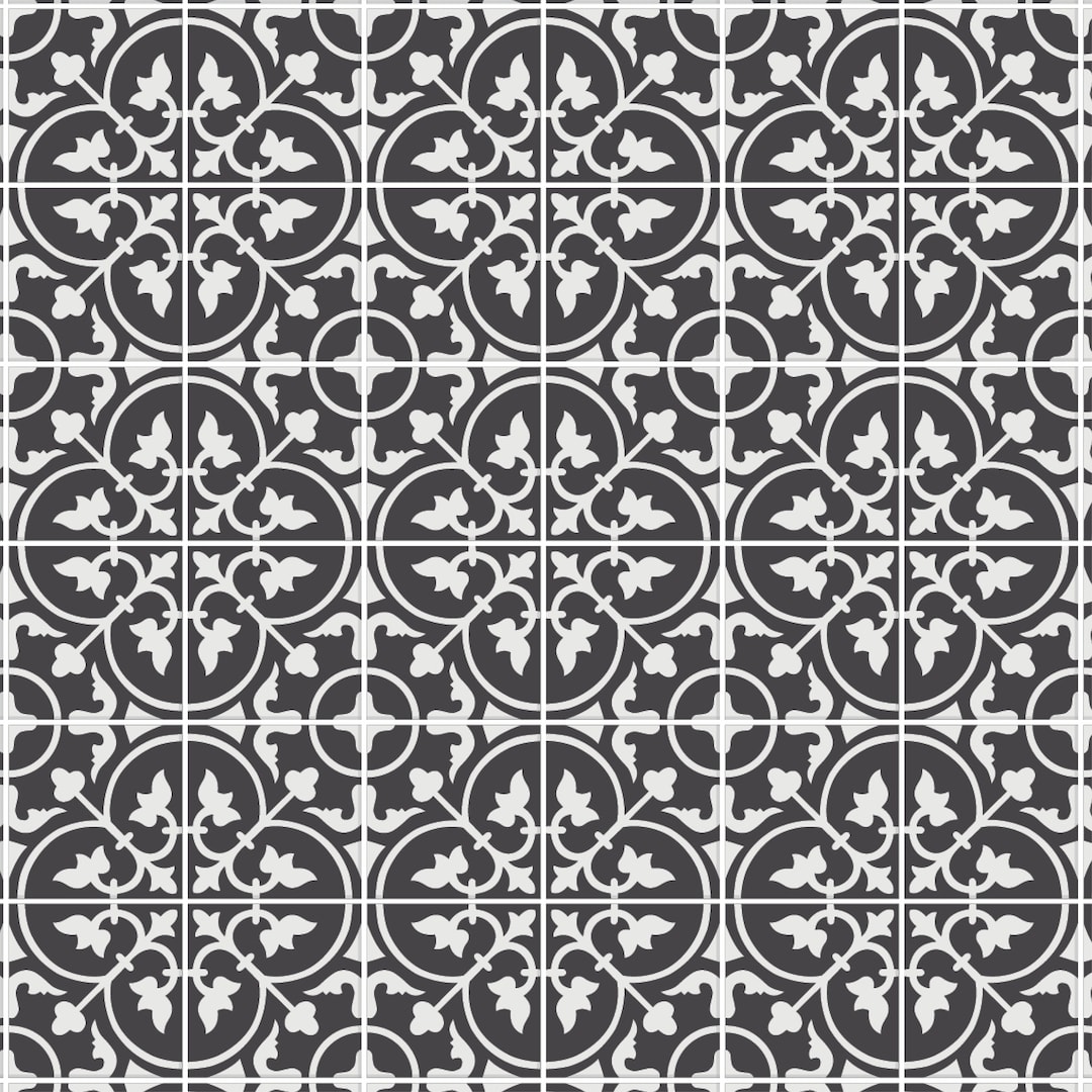 1/12 Cement Tile Effect Dollhouse Miniature Printable Download 8.5 X 11 ...