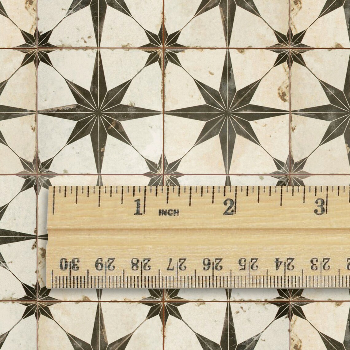 1/6 Aged Spanish Cement Tile Effect Dollhouse Miniature 1:6 - Etsy