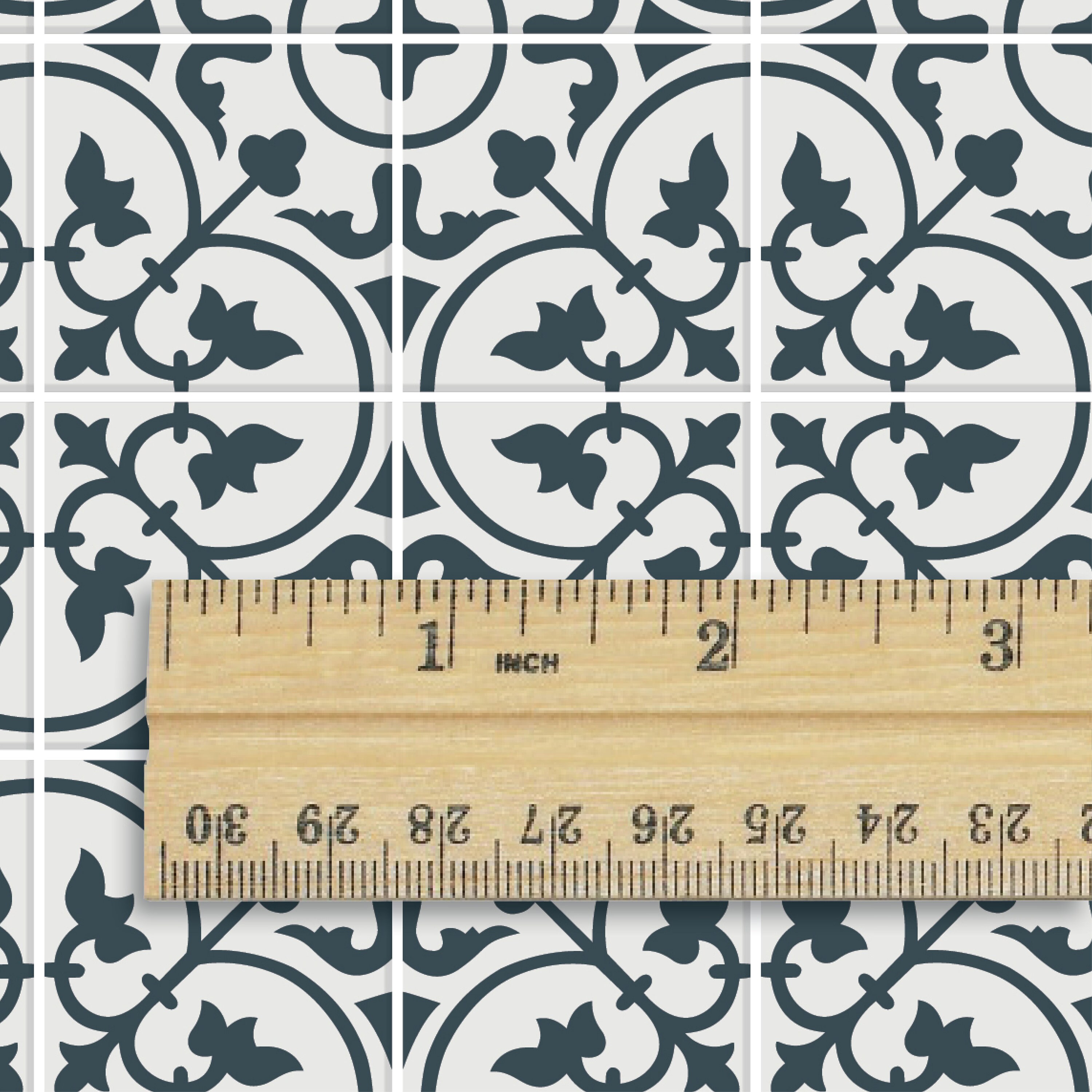 1/6 Navy Blue Cement Tile Effect Dollhouse Miniature Diorama | Etsy