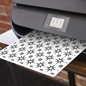 1/6 Star Cement Tile Effect Dollhouse Miniature Farmhouse Printable ...