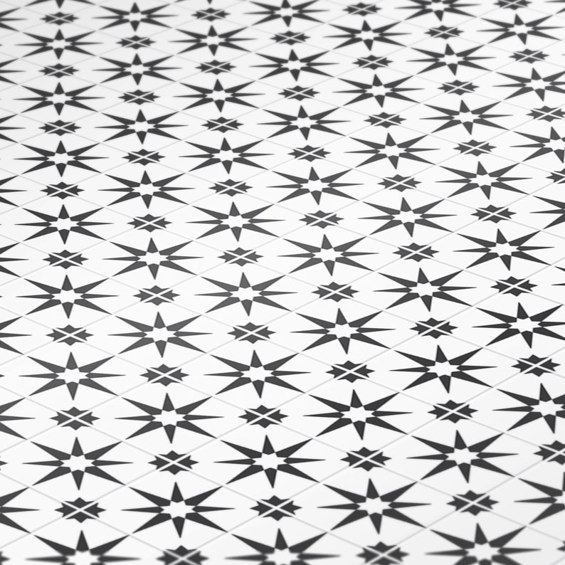 1/12 Star Cement Tile Effect Dollhouse Miniature Printable - Etsy