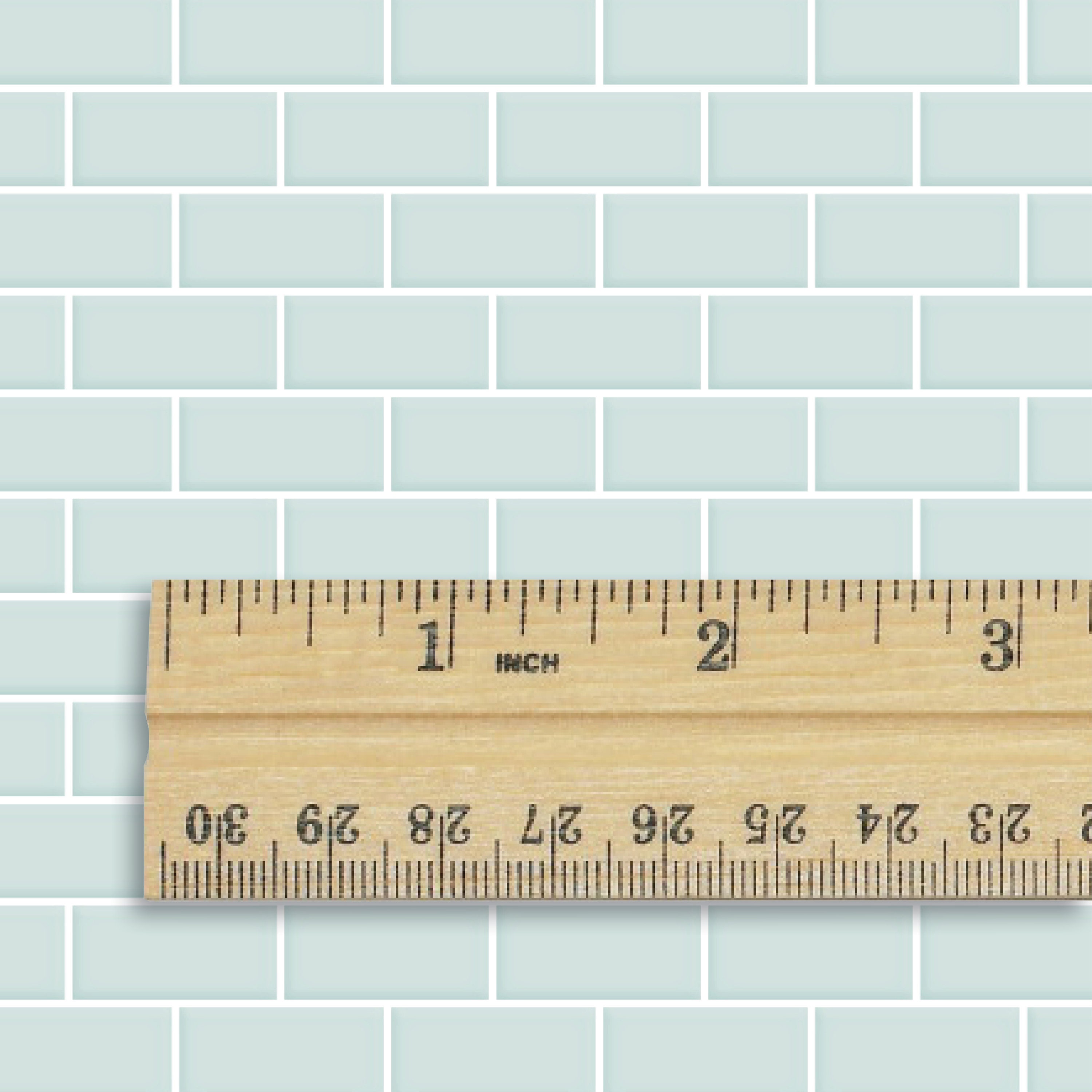 1/12 Mint Subway Tile Effect White Grout Dollhouse Miniature - Etsy