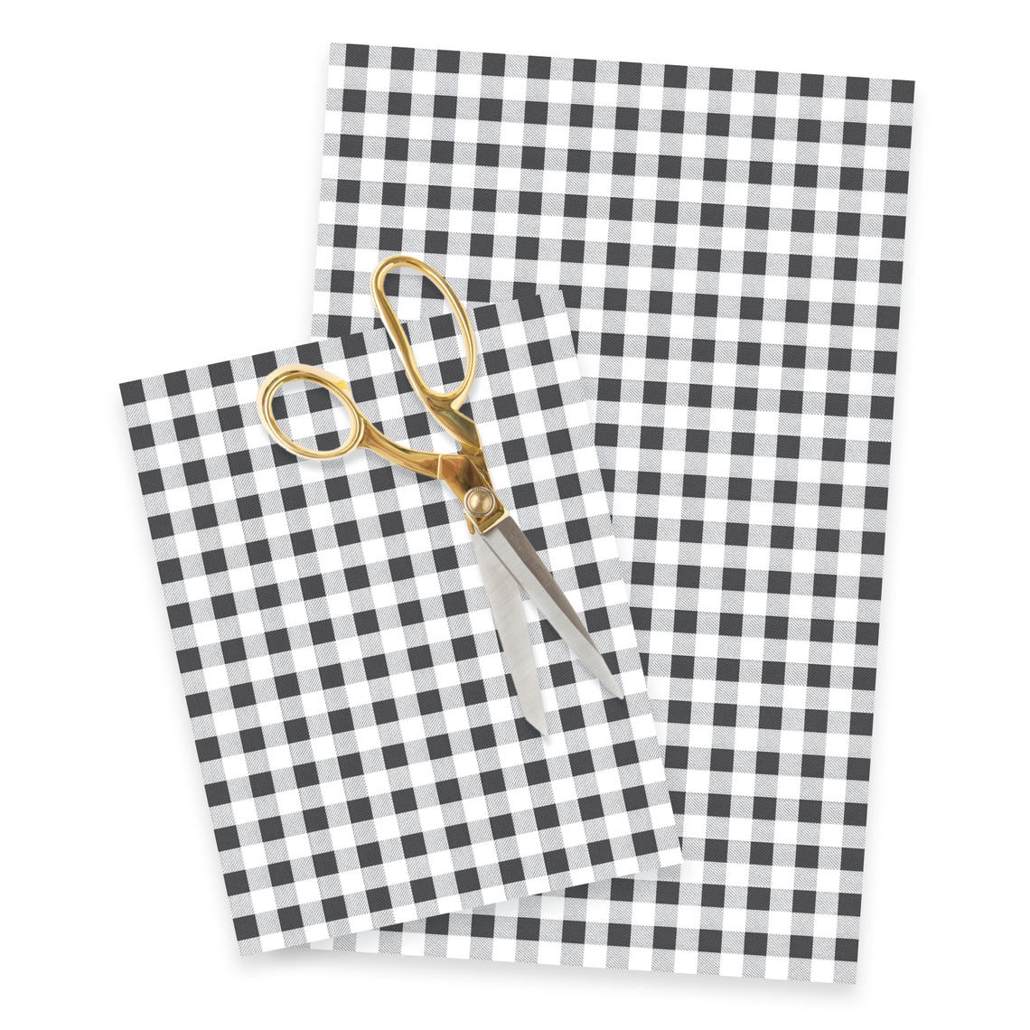 Black Check Dollhouse Wallpaper: 1/12 Scale Peel and Stick - Etsy