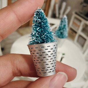 Miniature Spruce Green Topiary Tree: Dollhouse Christmas Decor - Etsy
