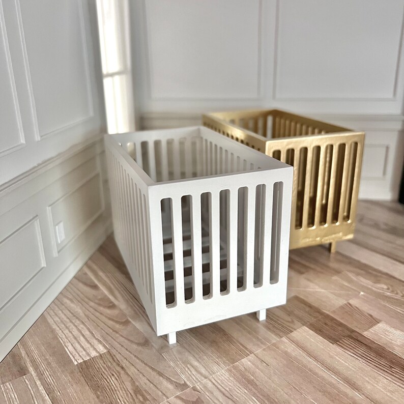Modern Crib Frame Kit 1:12 Dollhouse Miniature Modern 1/12 - Etsy